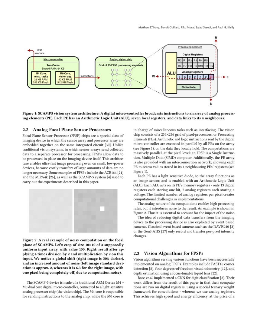AnalogNet: Convolutional Neural Network Inference on Analog Focal Plane Sensor Processors | DeepAI