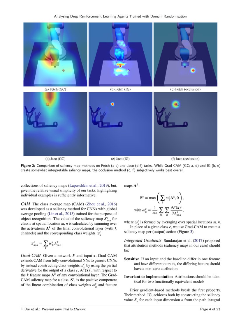 Analysing Deep Reinforcement Learning Agents Trained with Domain Randomisation | DeepAI