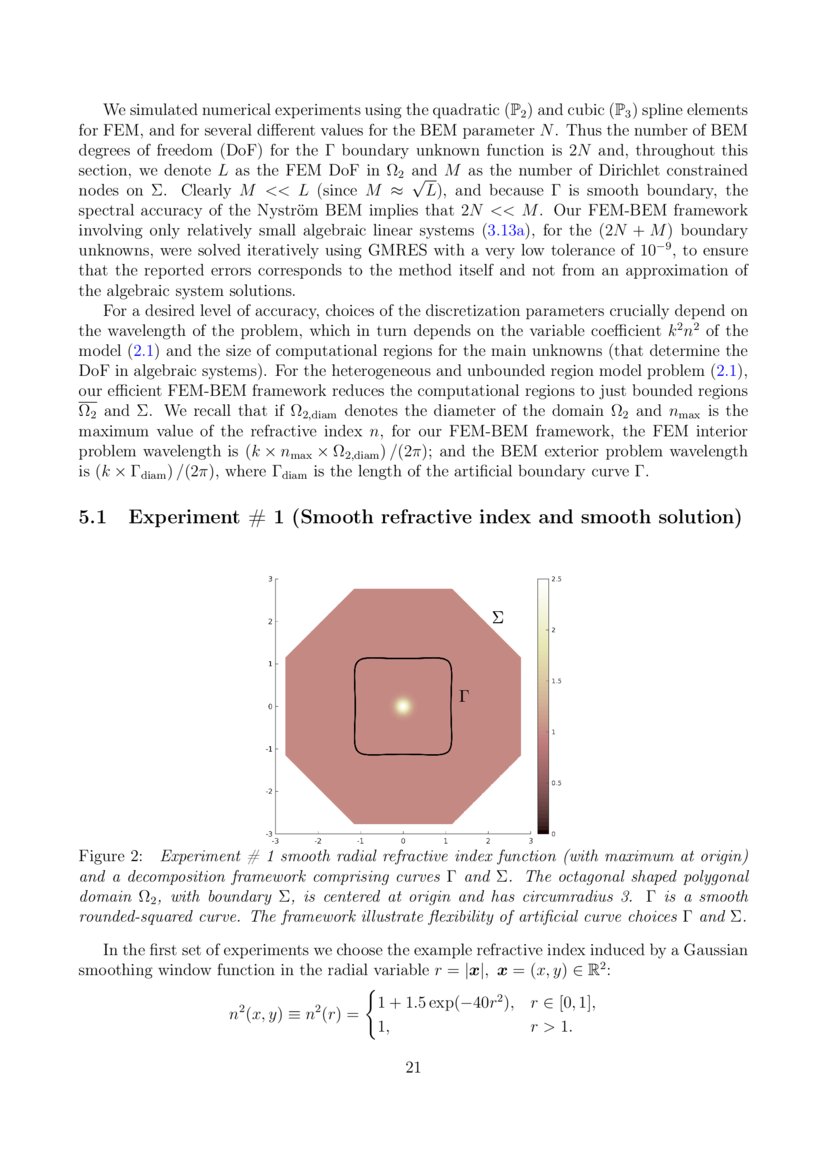 Analysis And Application Of An Overlapped Fem Bem For Wave Propagation In Unbounded And