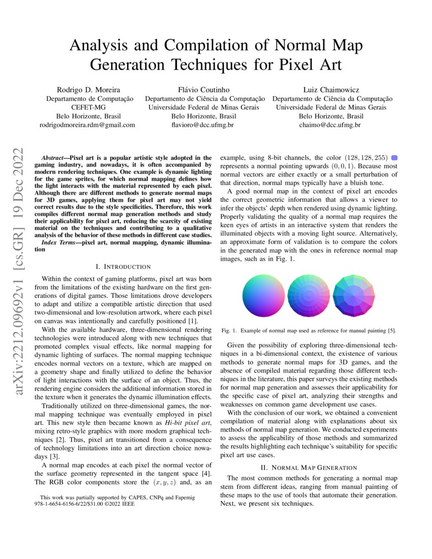 Analysis and Compilation of Normal Map Generation Techniques for Pixel ...