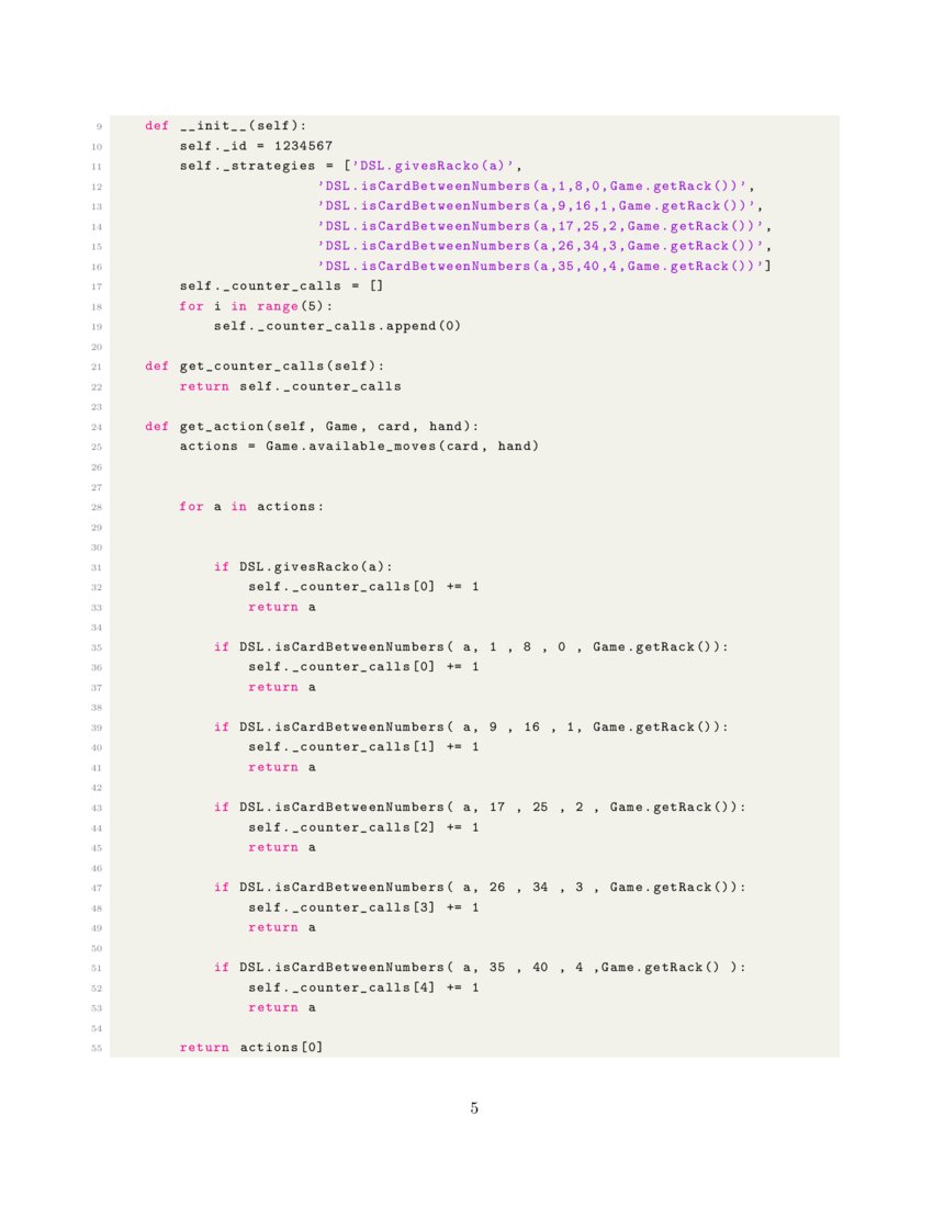 Analysis of Evolutionary Program Synthesis for Card Games | DeepAI