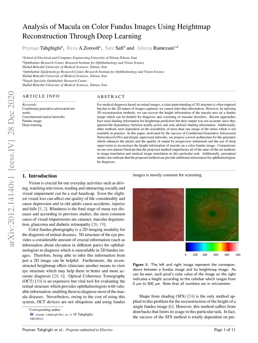 Analysis of Macula on Color Fundus Images Using Heightmap ...