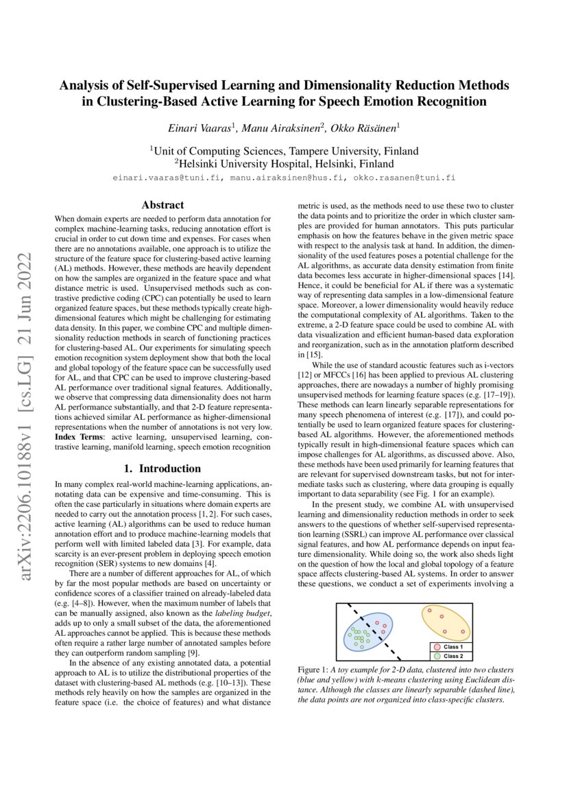 Analysis Of Self Supervised Learning And Dimensionality Reduction Methods In Clustering Based