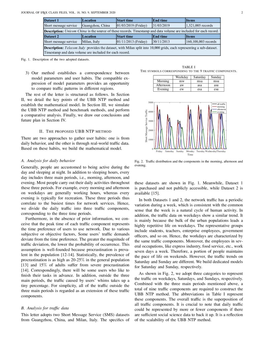 Analytic Network Traffic Prediction Based On User Behavior Modeling