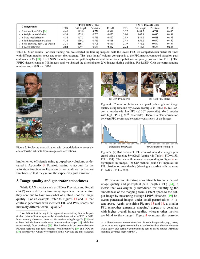 Analyzing And Improving The Image Quality Of Stylegan Deepai 