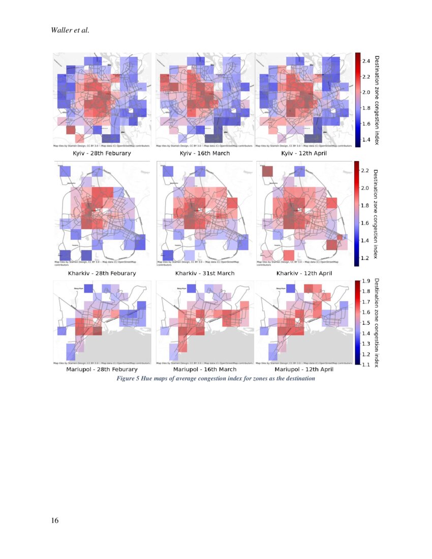 Analyzing And Modeling Network Travel Patterns During The Ukraine Invasion Using Crowd Sourced