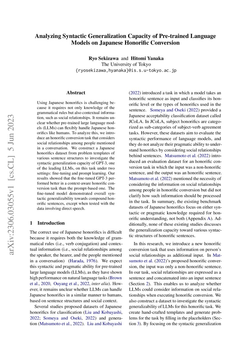 Analyzing Syntactic Generalization Capacity Of Pre Trained Language Models On Japanese Honorific