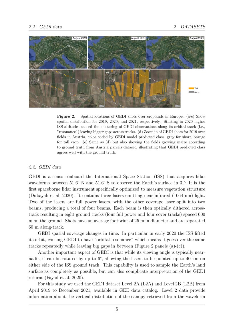 Annual field-scale maps of tall and short crops at the global scale ...