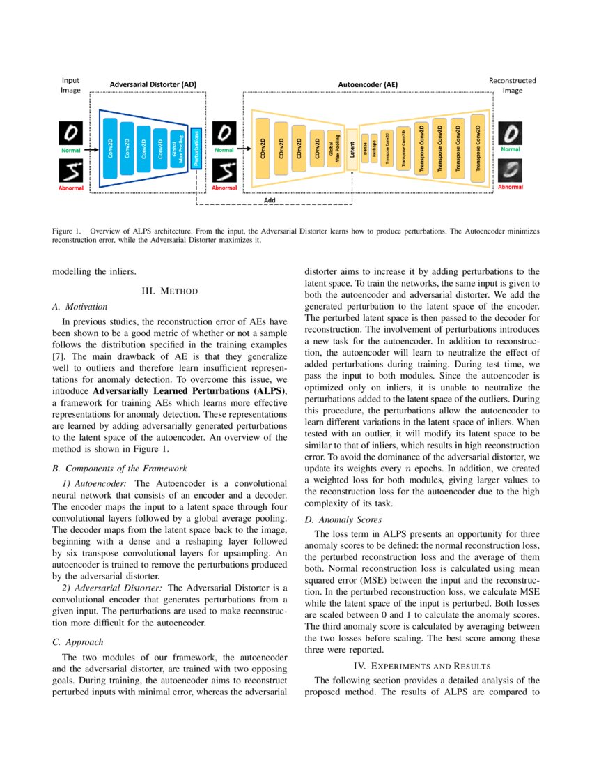Anomaly Detection With Adversarially Learned Perturbations Of Latent Space Deepai
