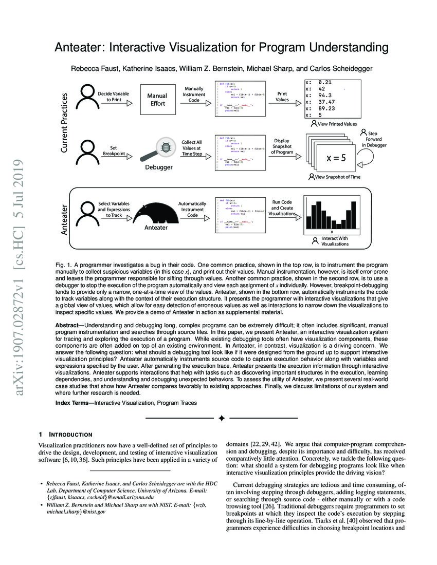 Anteater: Interactive Visualization for Program Understanding | DeepAI