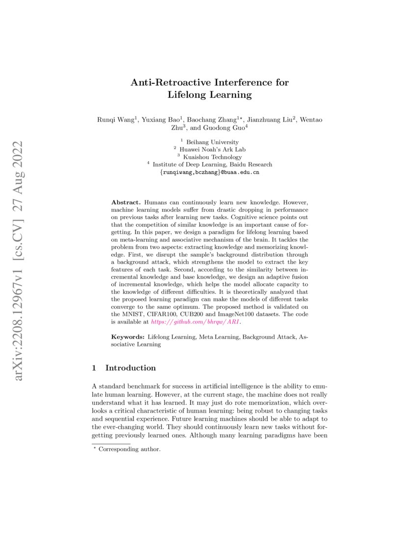 Anti Retroactive Interference For Lifelong Learning DeepAI anti-retroactive-interference-for-lifelong-learning-deepai