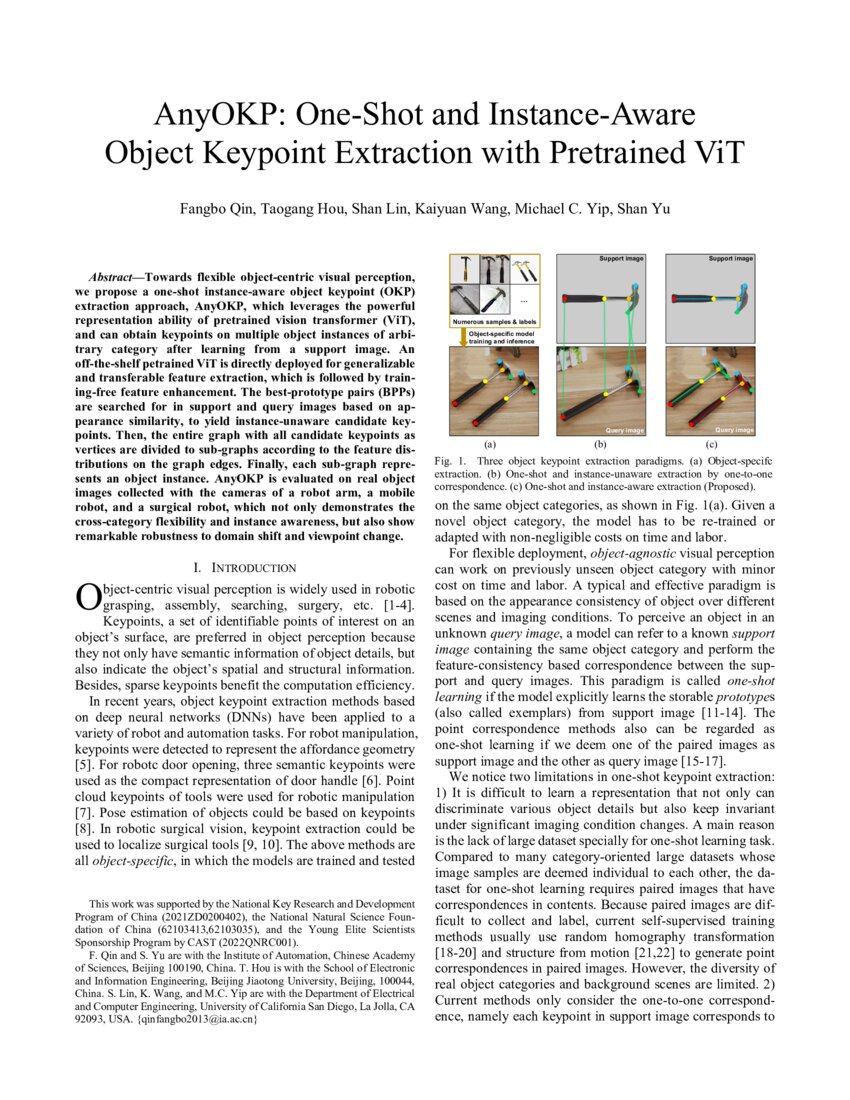 Anyokp One Shot And Instance Aware Object Keypoint Extraction With Pretrained Vit Deepai