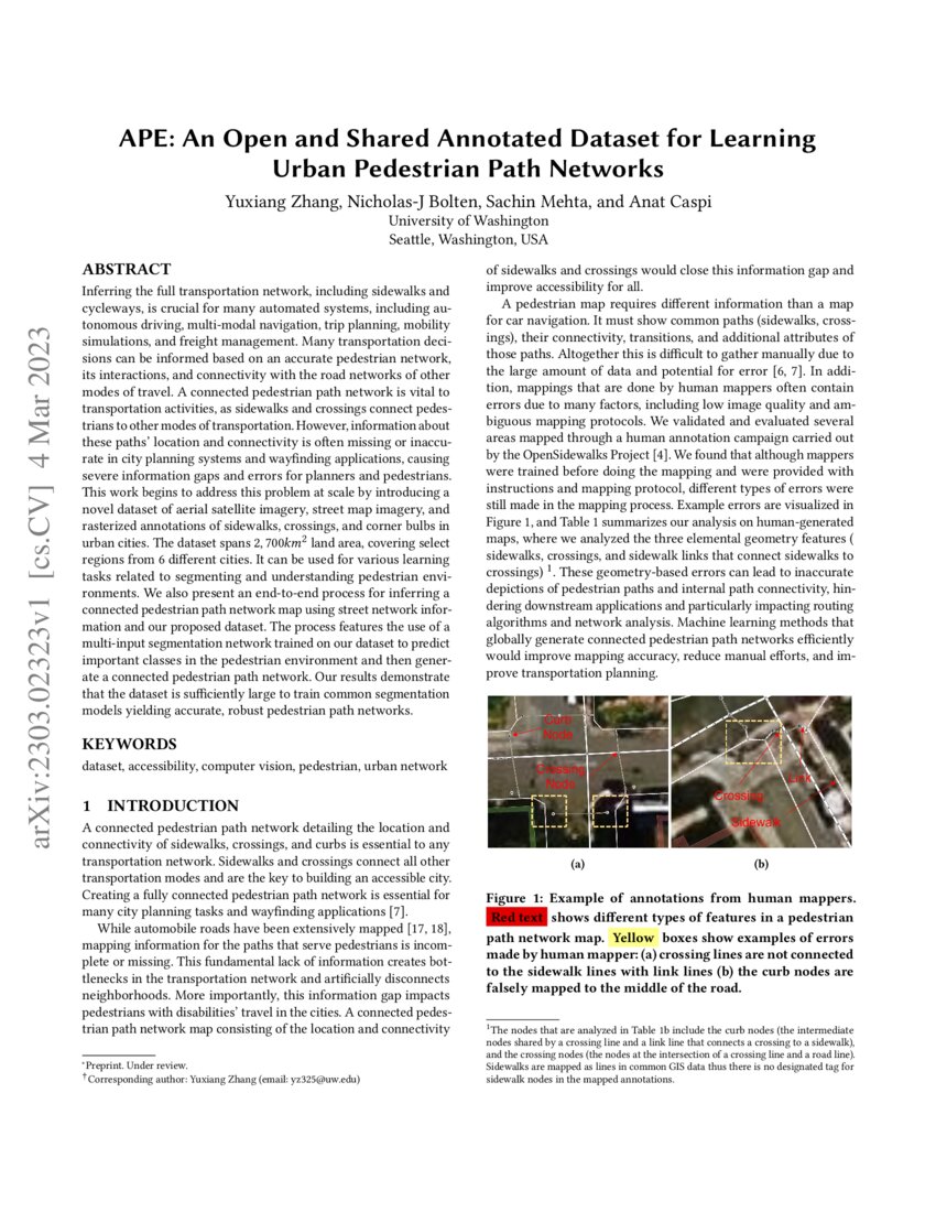 APE: An Open and Shared Annotated Dataset for Learning Urban Pedestrian ...
