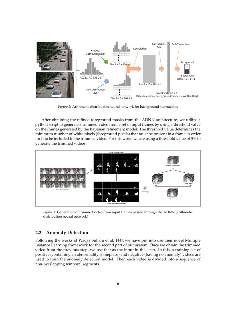 Application Of Adnn For Background Subtraction In Smart Surveillance