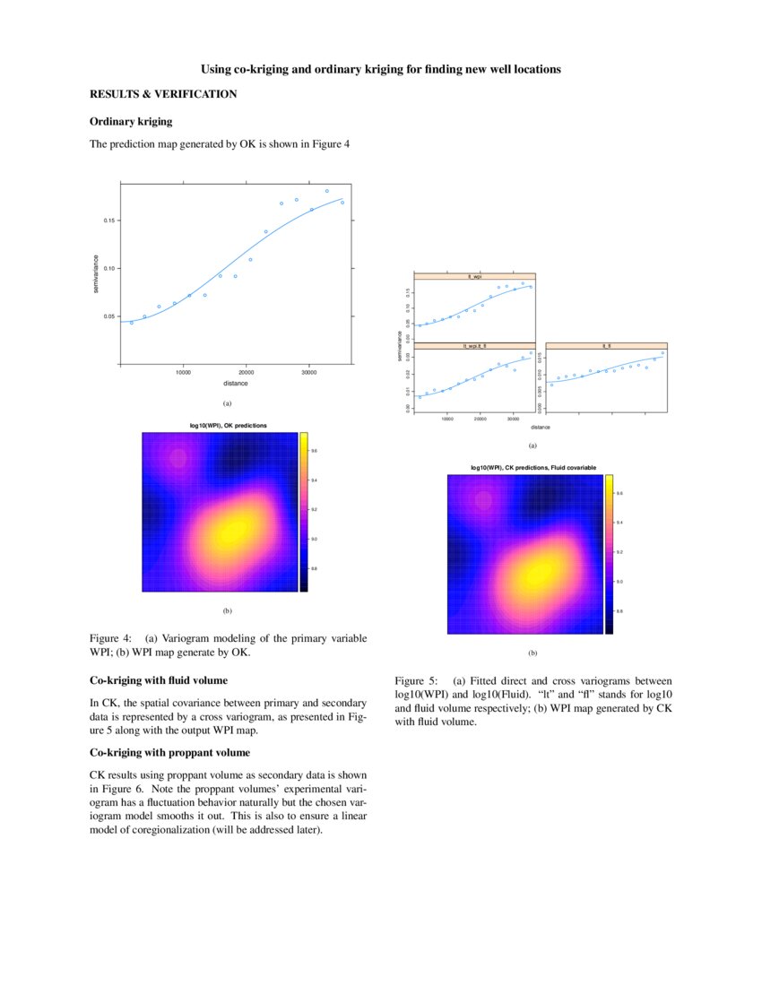 Application of Co-Kriging and Ordinary Kriging for Selecting Additional Well Locations | DeepAI