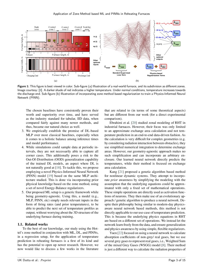Application Of Zone Method Based Machine Learning And Physics Informed Neural Networks In