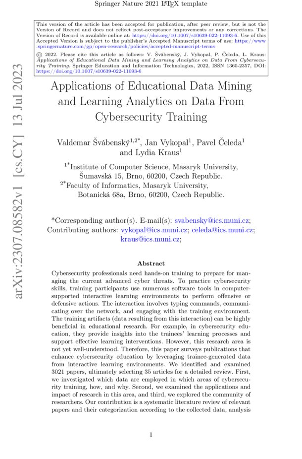 Applications Of Educational Data Mining And Learning Analytics On Data