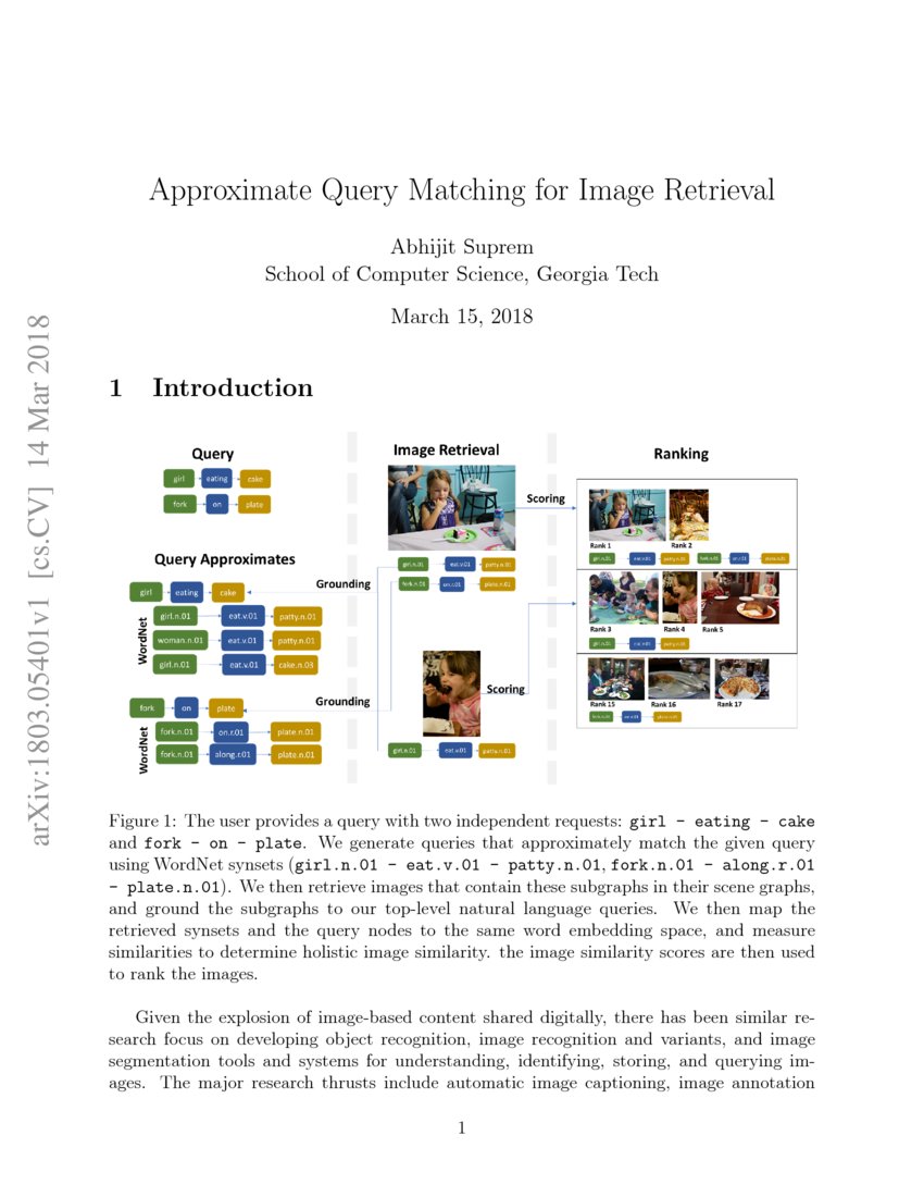 Approximate Query Matching For Image Retrieval Deepai 