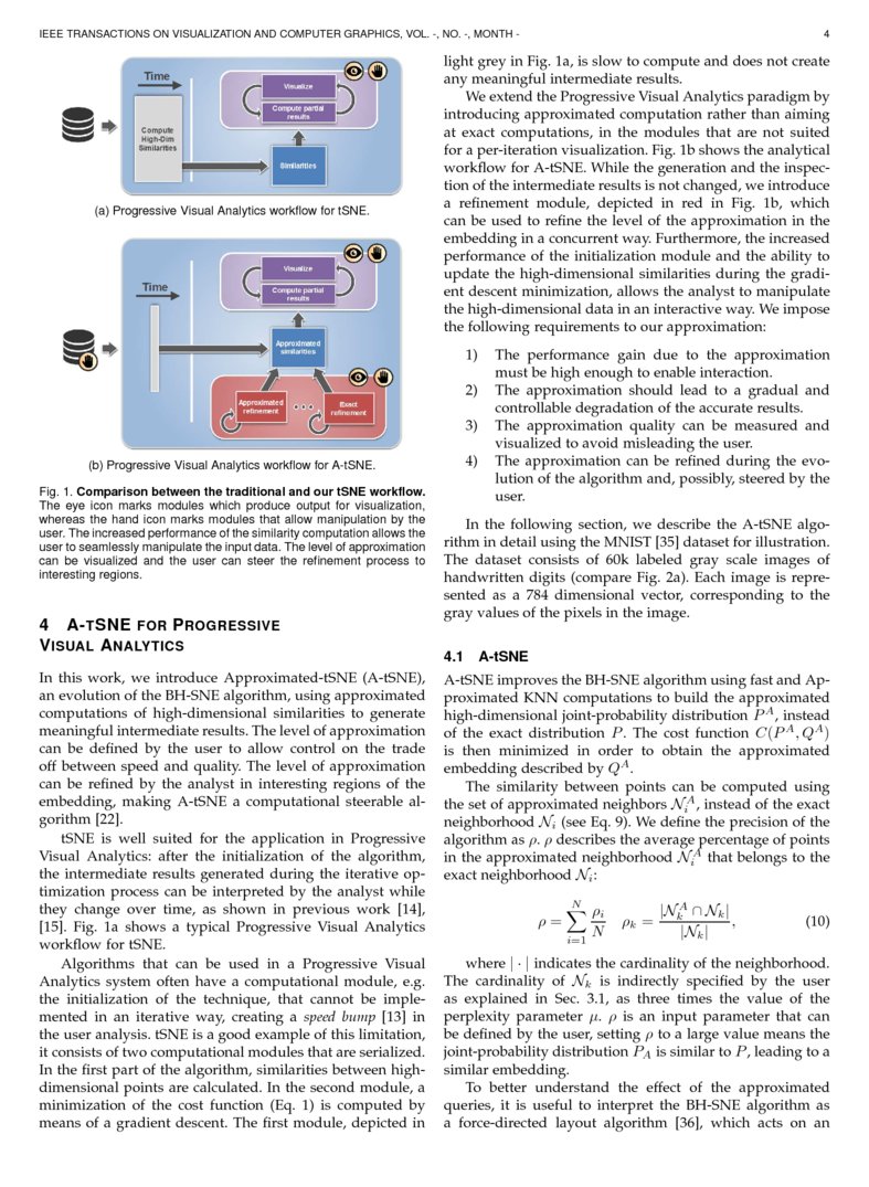 Approximated and User Steerable tSNE for Progressive Visual Analytics | DeepAI