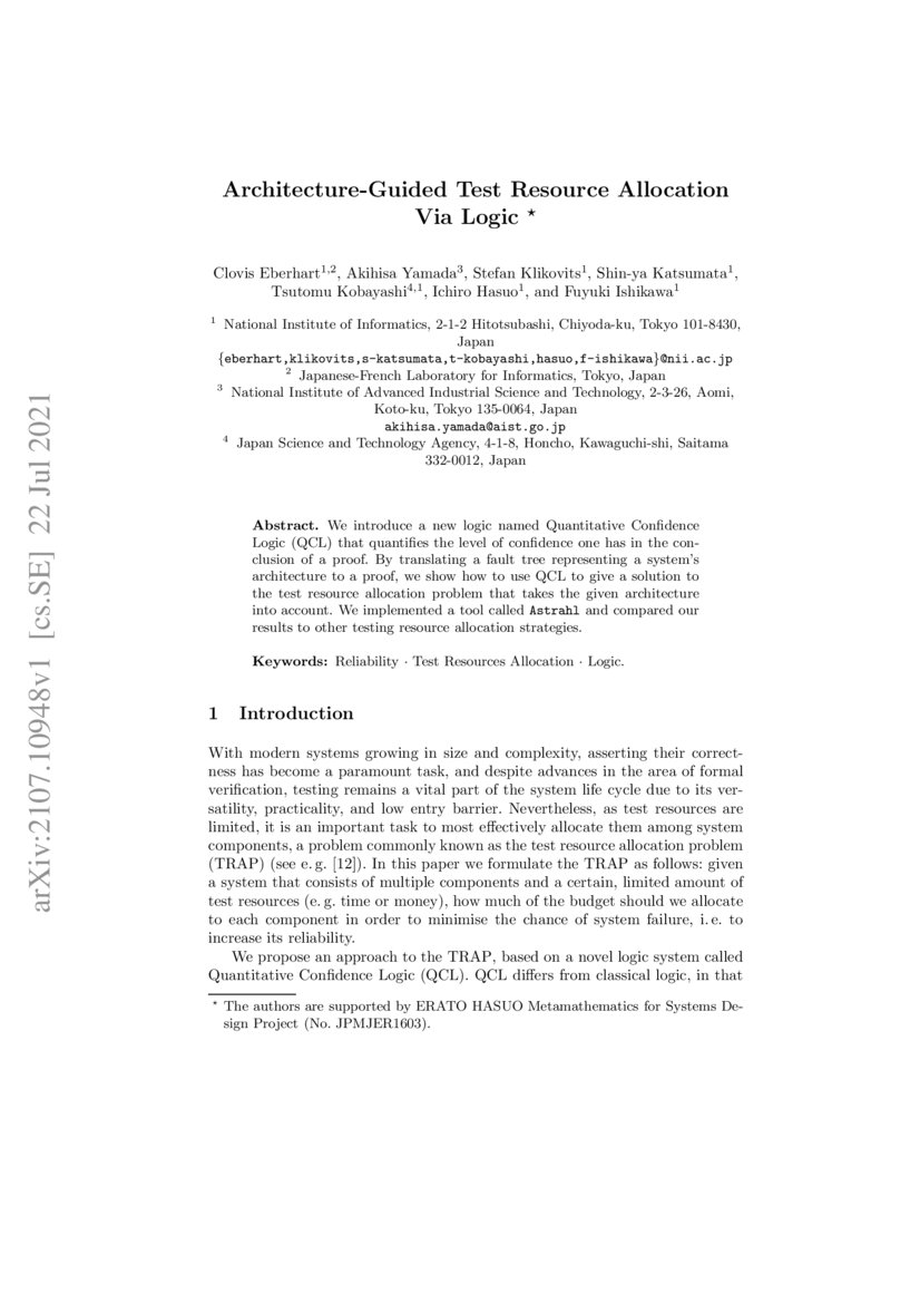 Architecture Guided Test Resource Allocation Via Logic Deepai