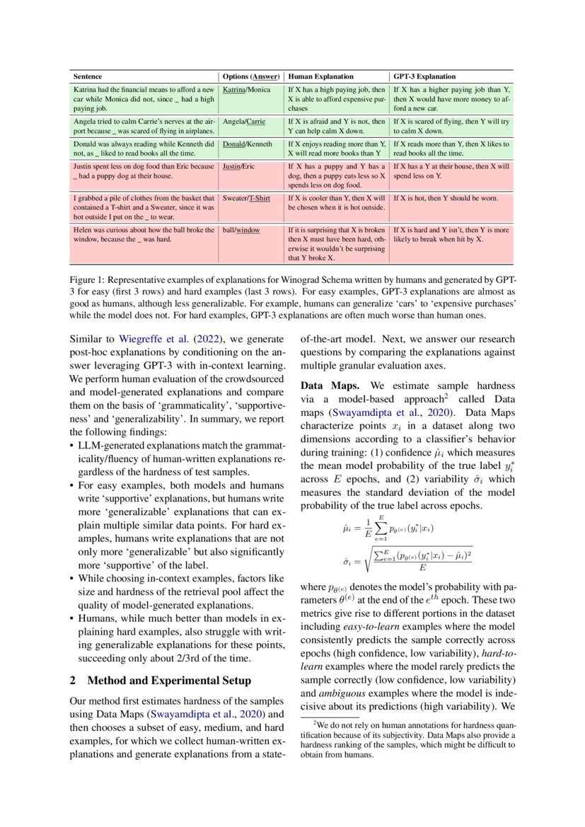 Are Hard Examples also Harder to Explain? A Study with Human and Model ...