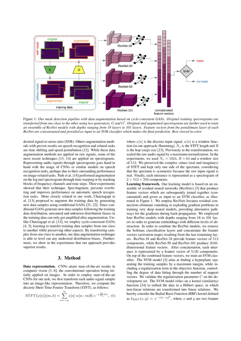 Are you wearing a mask? Improving mask detection from speech using ...