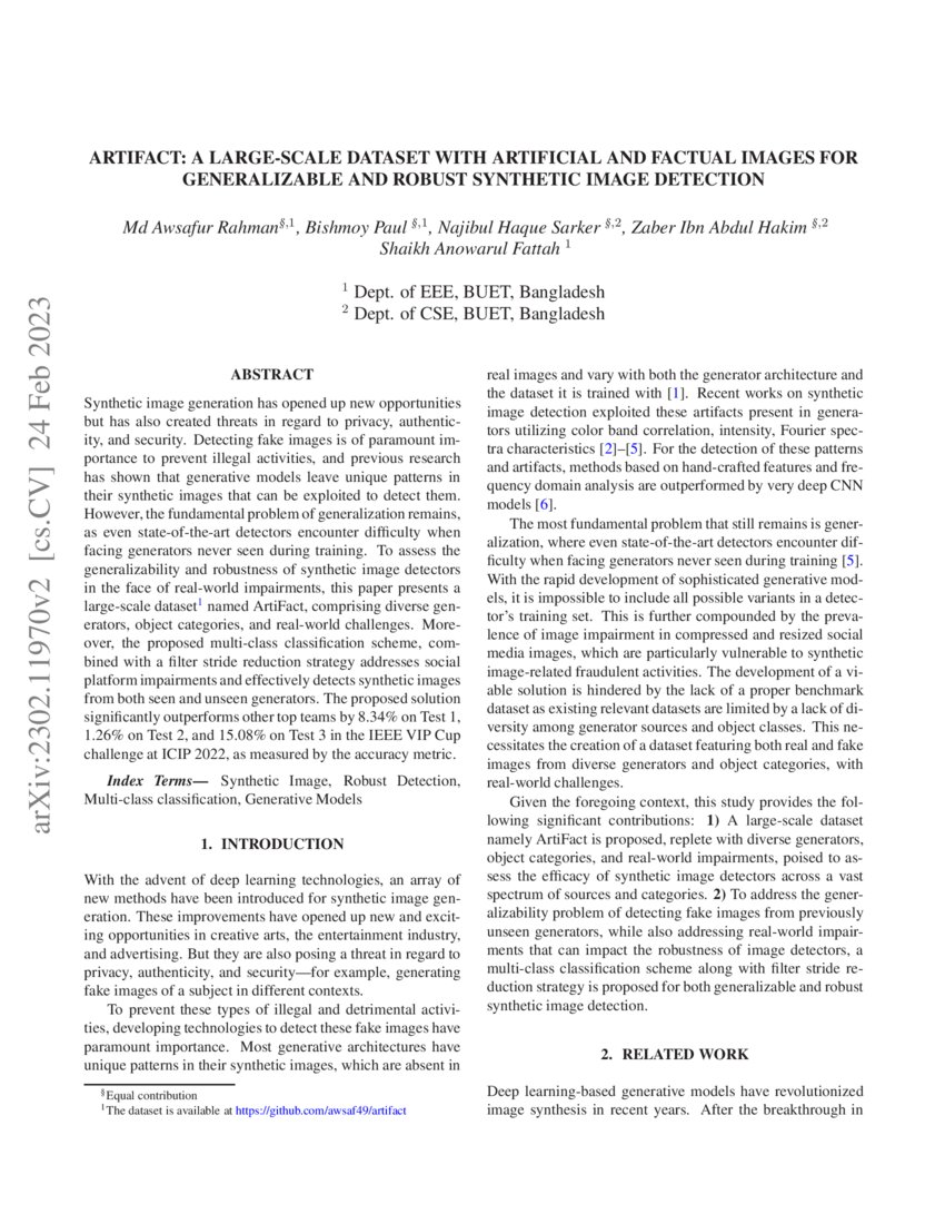 ArtiFact: A Large-Scale Dataset with Artificial and Factual Images for ...