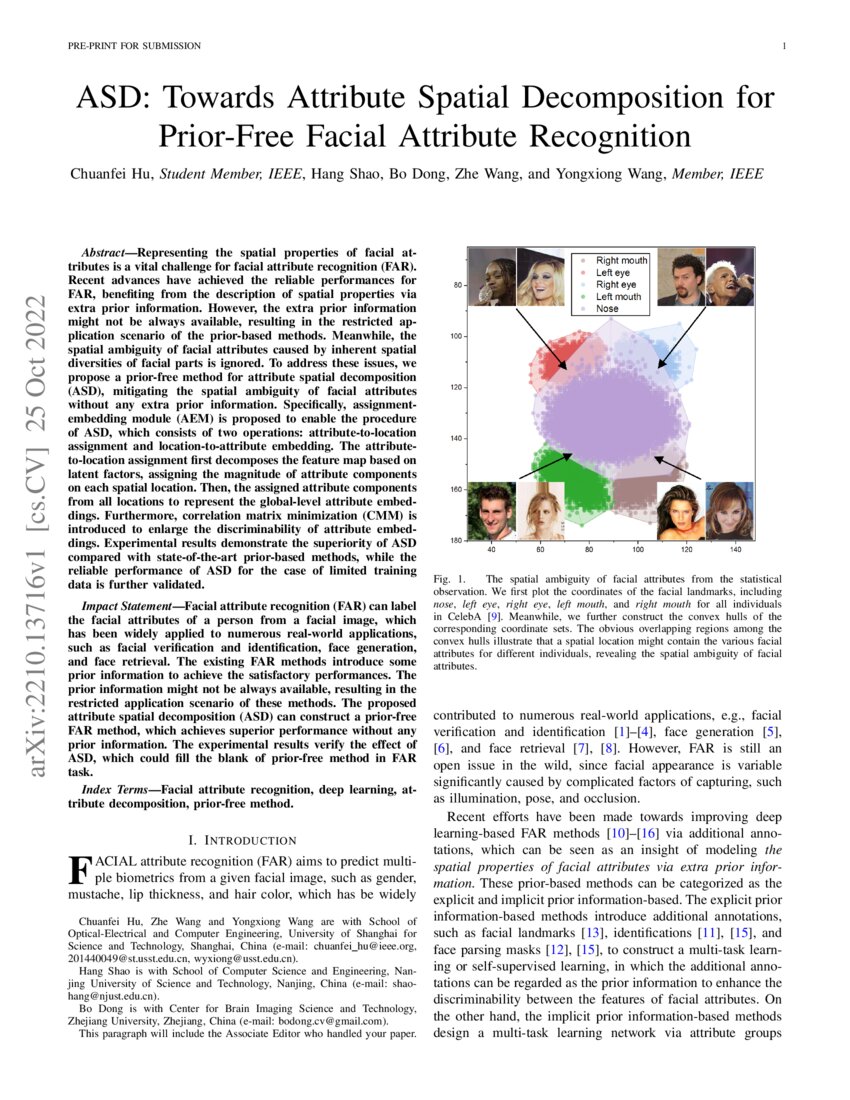 Asd Towards Attribute Spatial Decomposition For Prior Free Facial