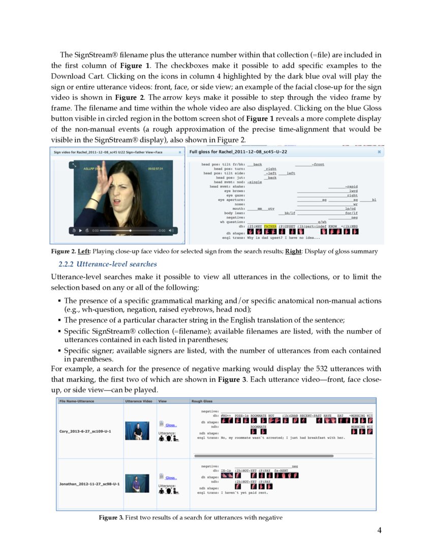 ASL Video Corpora Sign Bank: Resources Available through the American ...