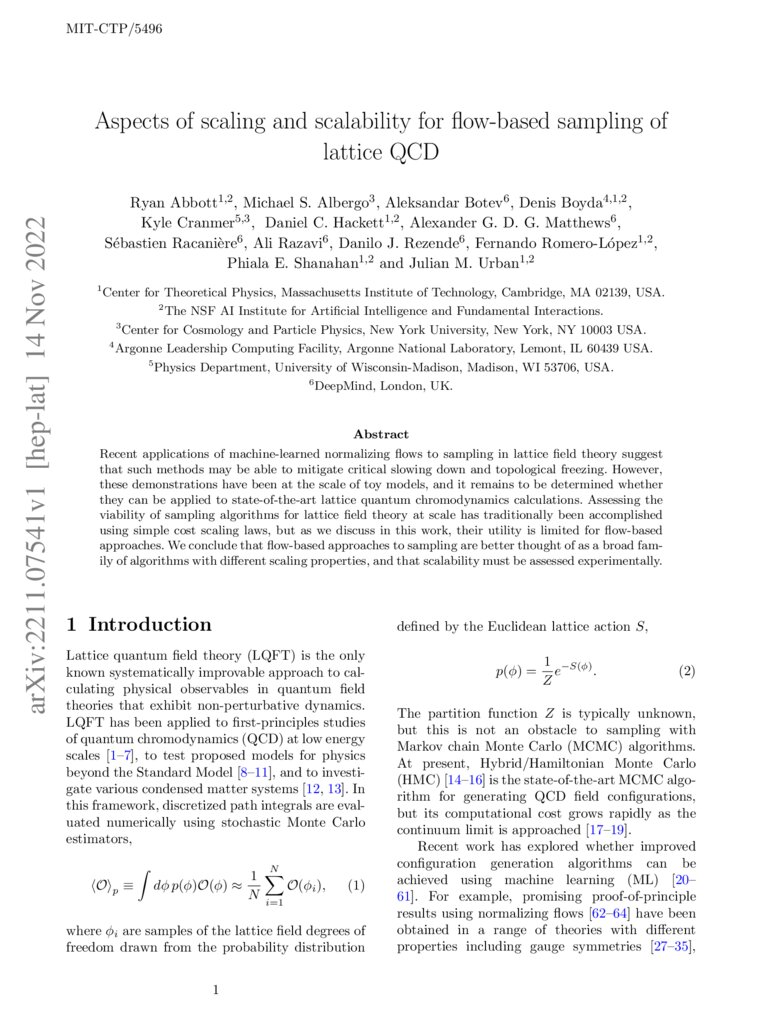 Aspects Of Scaling And Scalability For Flow Based Sampling Of Lattice