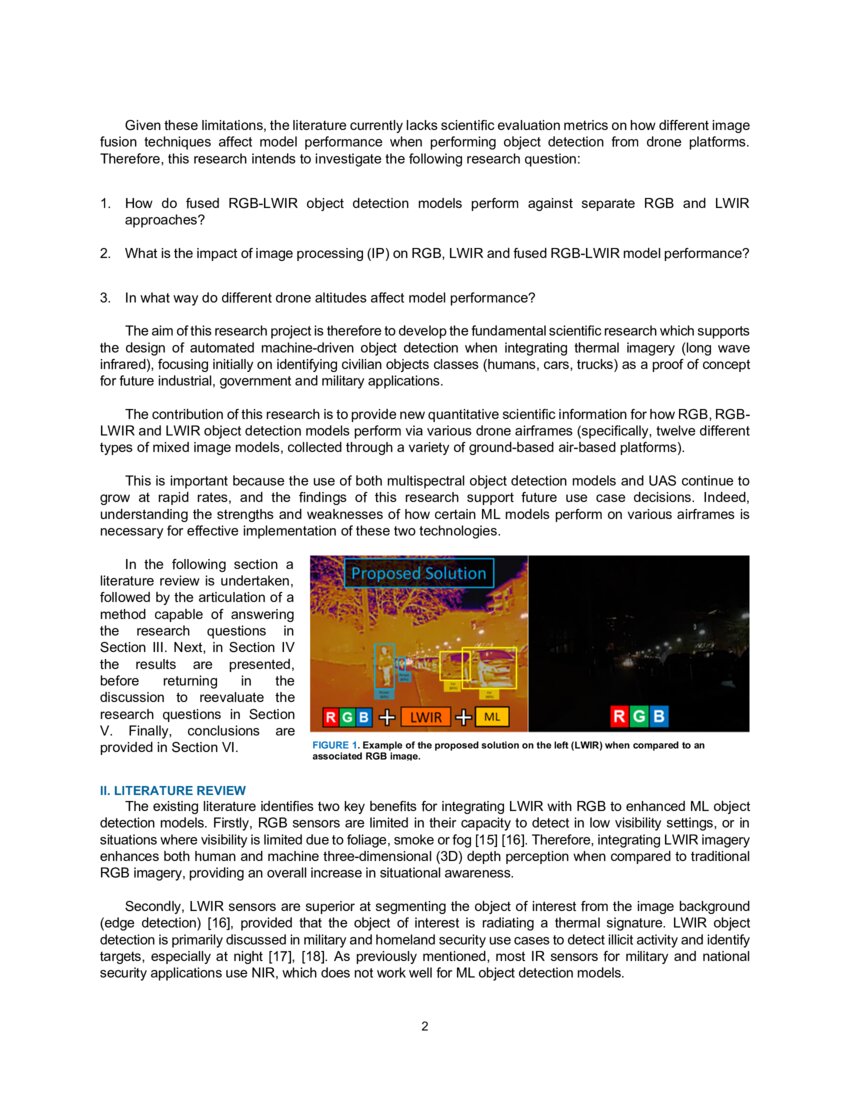 Assessing Thermal Imagery Integration Into Object Detection Methods On