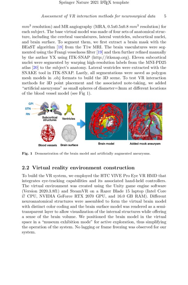 Assessment of user-interaction strategies for neurosurgical data navigation and annotation in ...