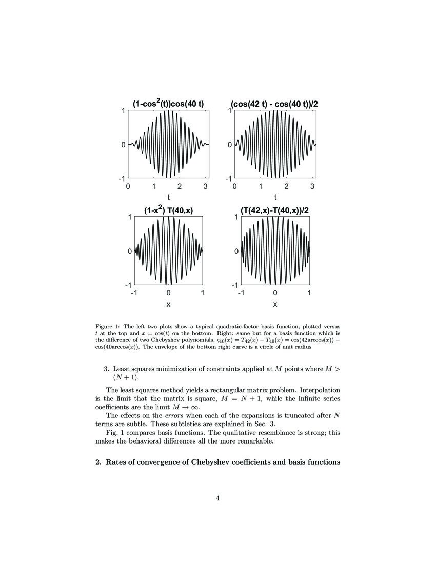 Asymptotic Coefficients And Errors For Chebyshev Polynomial
