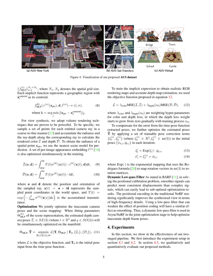 AsyncNeRF: Learning Large-scale Radiance Fields from Asynchronous RGB-D Sequences with Time-Pose ...