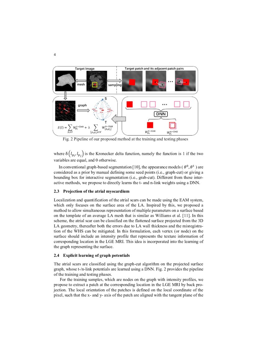 Atrial scars segmentation via potential learning in the graph-cuts framework | DeepAI