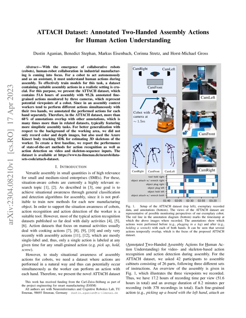 ATTACH Dataset: Annotated Two-Handed Assembly Actions for Human Action Understanding | DeepAI