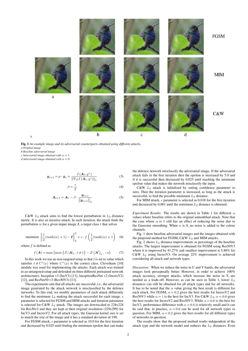 Attack Type Agnostic Perceptual Enhancement of Adversarial Images | DeepAI