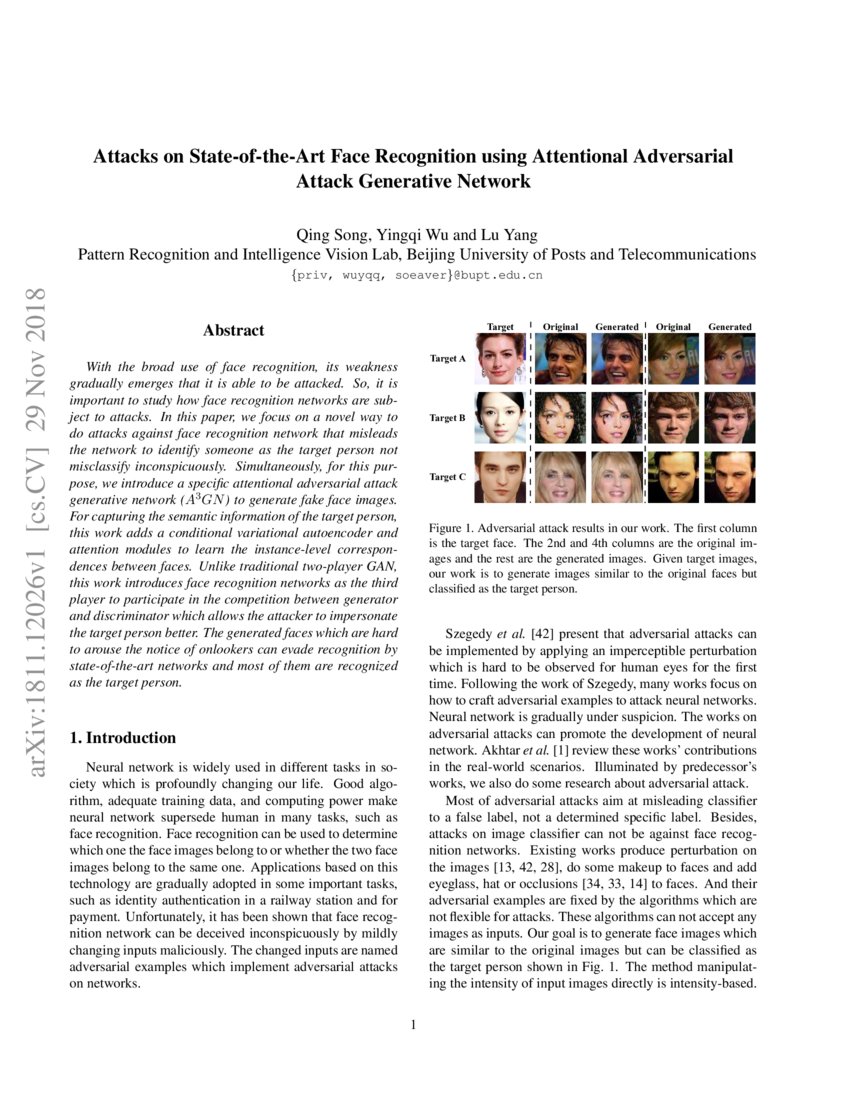 Attacks On State Of The Art Face Recognition Using Attentional