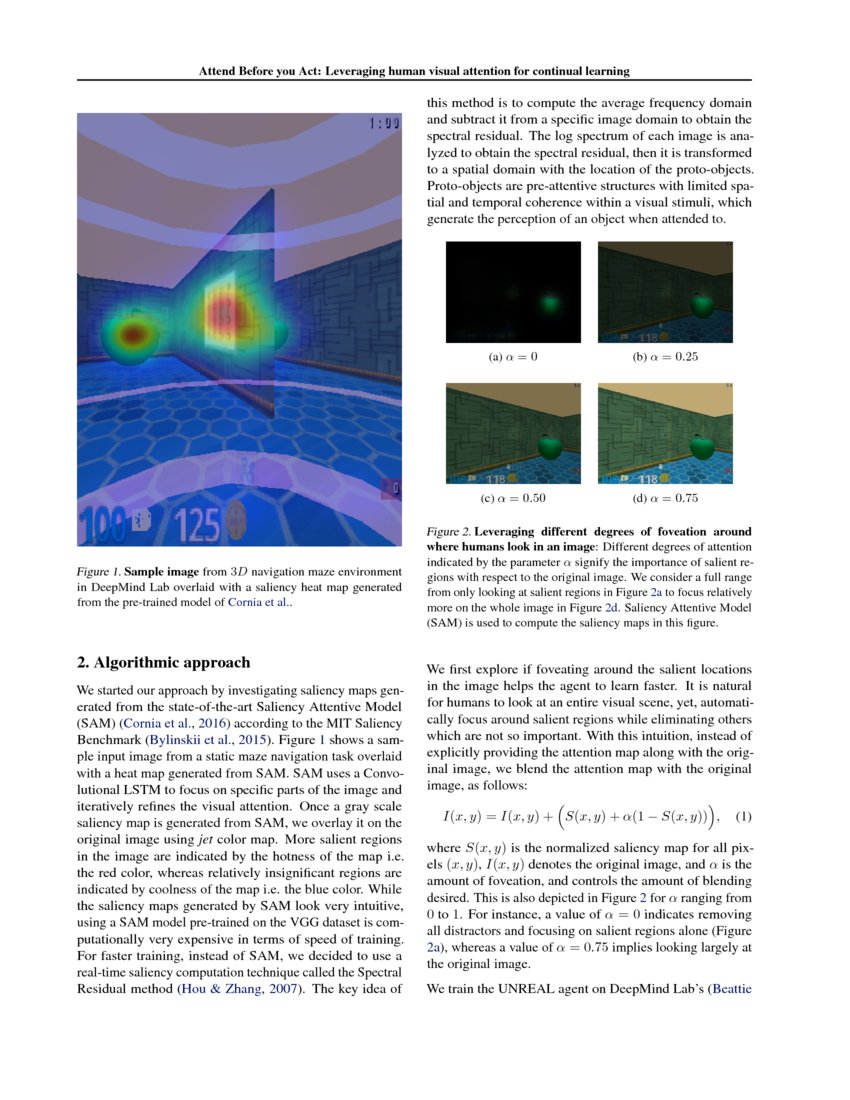 Attend Before you Act: Leveraging human visual attention for continual ...
