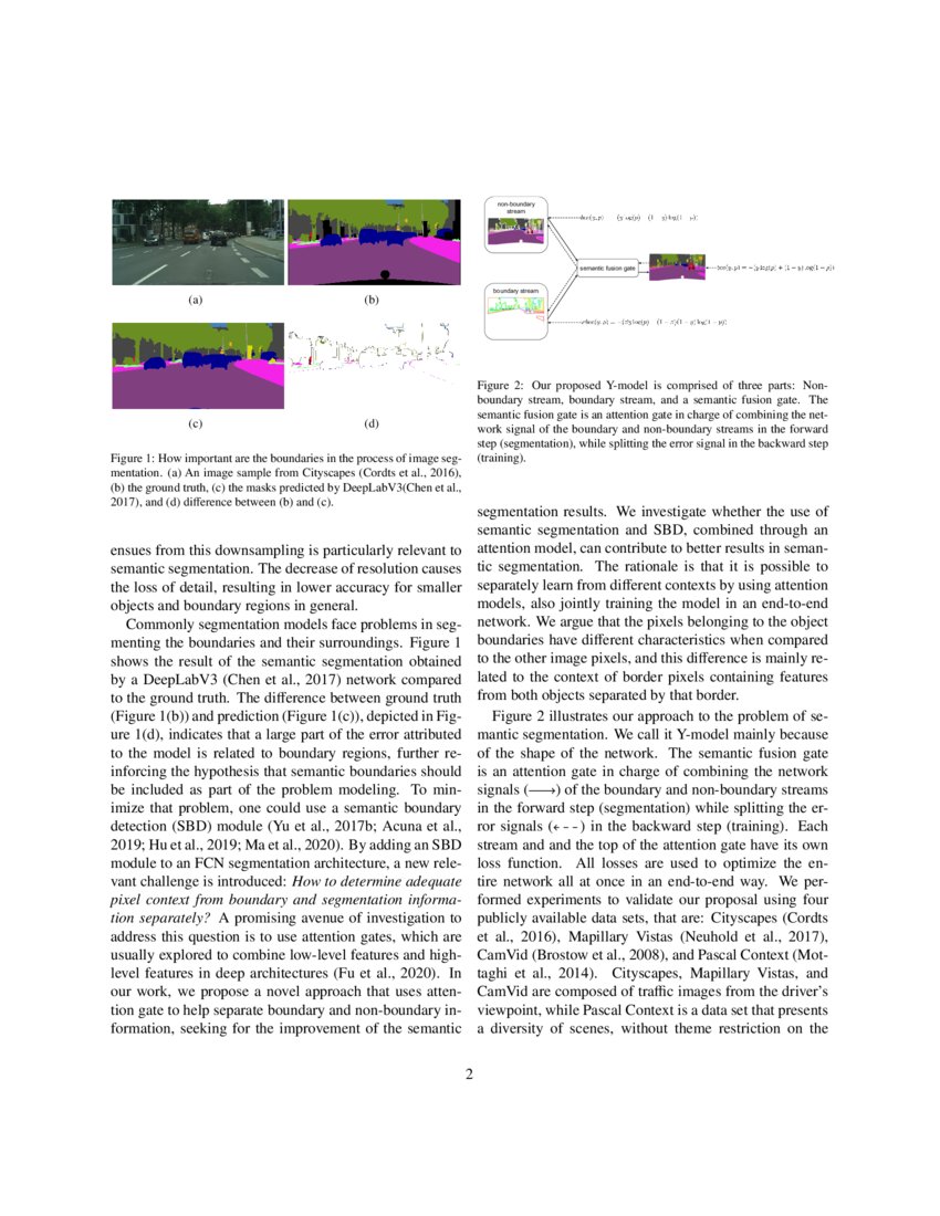 Attention-based fusion of semantic boundary and non-boundary information to improve semantic ...