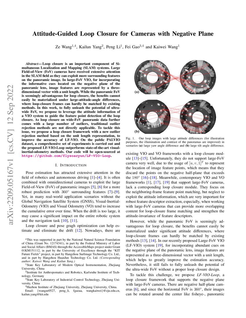 Attitude-Guided Loop Closure for Cameras with Negative Plane | DeepAI