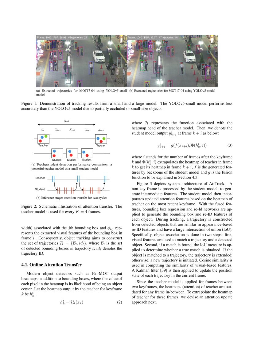 Atttrack Online Deep Attention Transfer For Multi Object Tracking Deepai