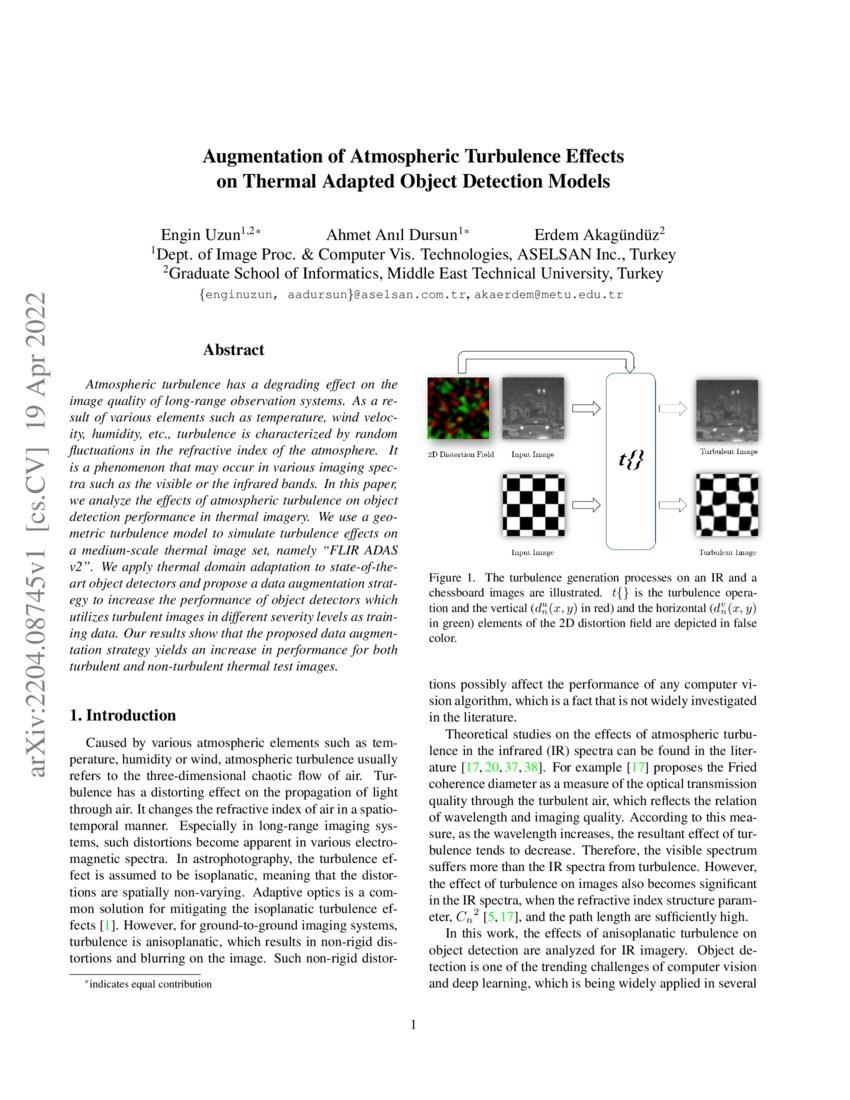Augmentation Of Atmospheric Turbulence Effects On Thermal Adapted