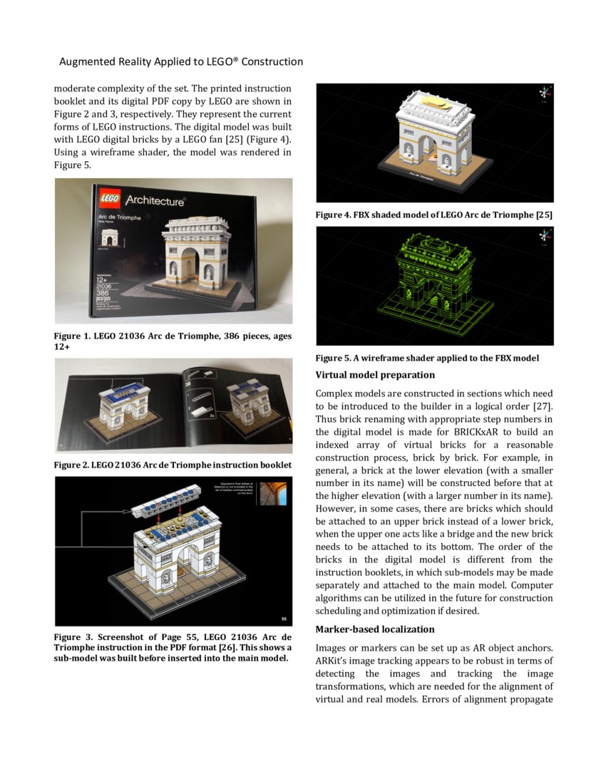 Augmented Reality Applied to LEGO Construction: AR-based Building ...