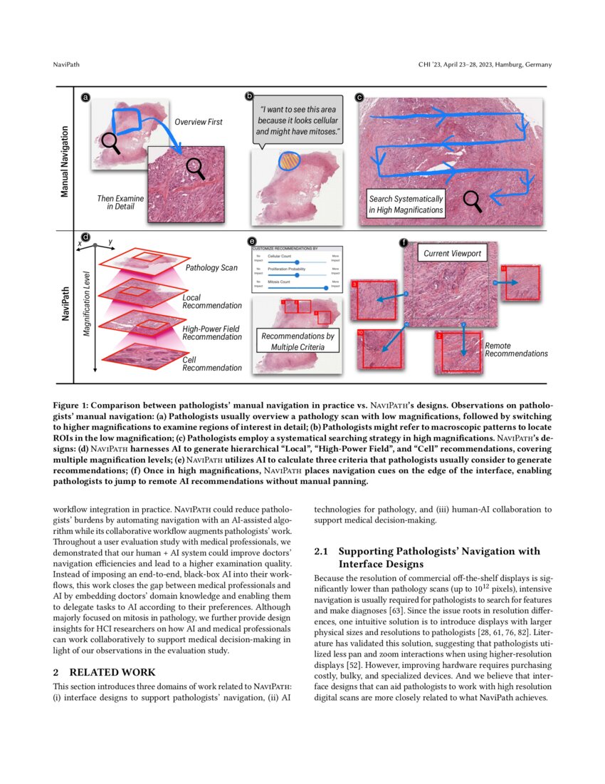Augmenting Pathologists with NaviPath: Design and Evaluation of a Human-AI Collaborative ...