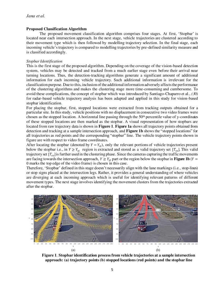 Automated Approach For Computer Vision Based Vehicle Movement Classification At Traffic