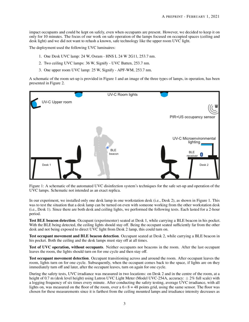 Automated decontamination of workspaces using UVC coupled with ...