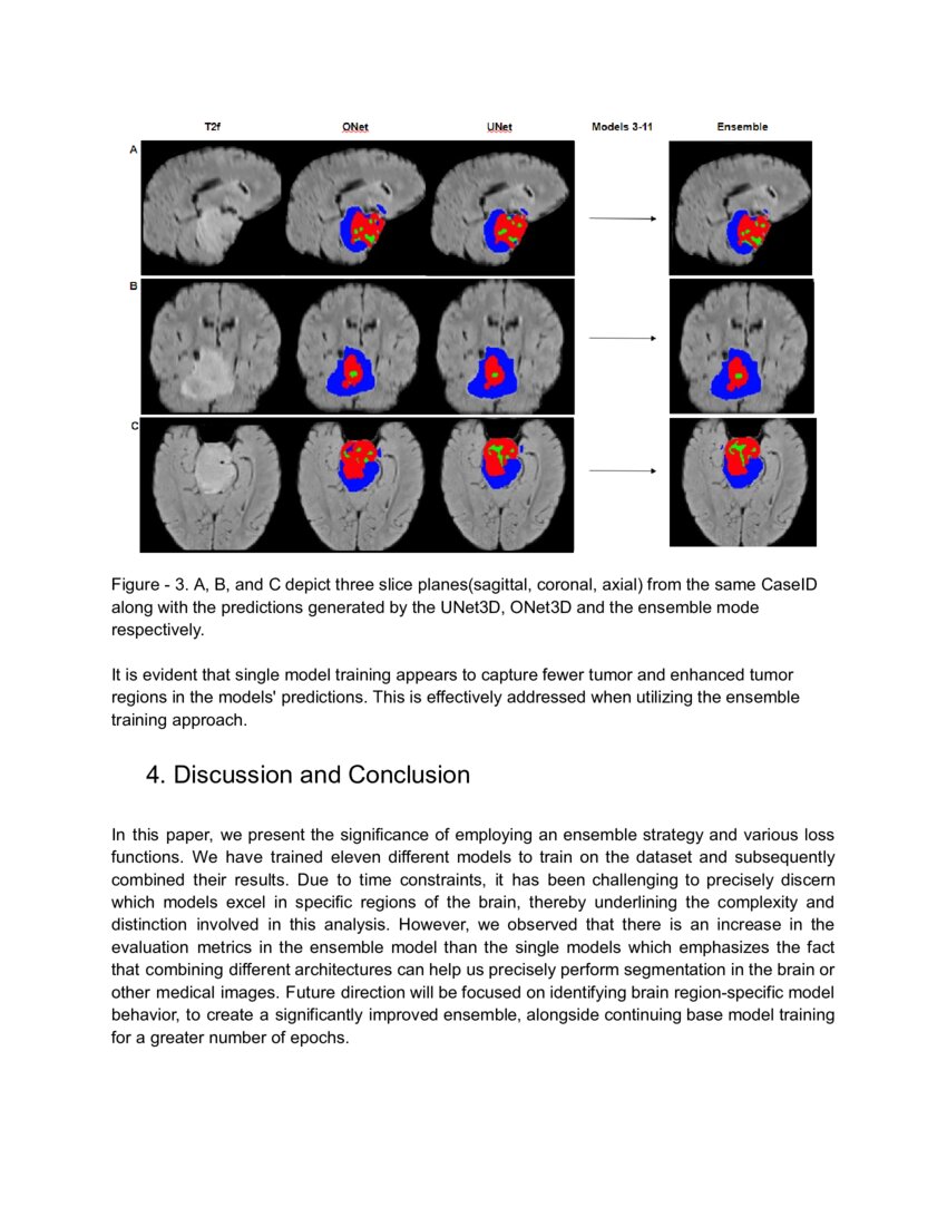 Automated Ensemble-Based Segmentation of Adult Brain Tumors: A Novel Approach Using the BraTS ...