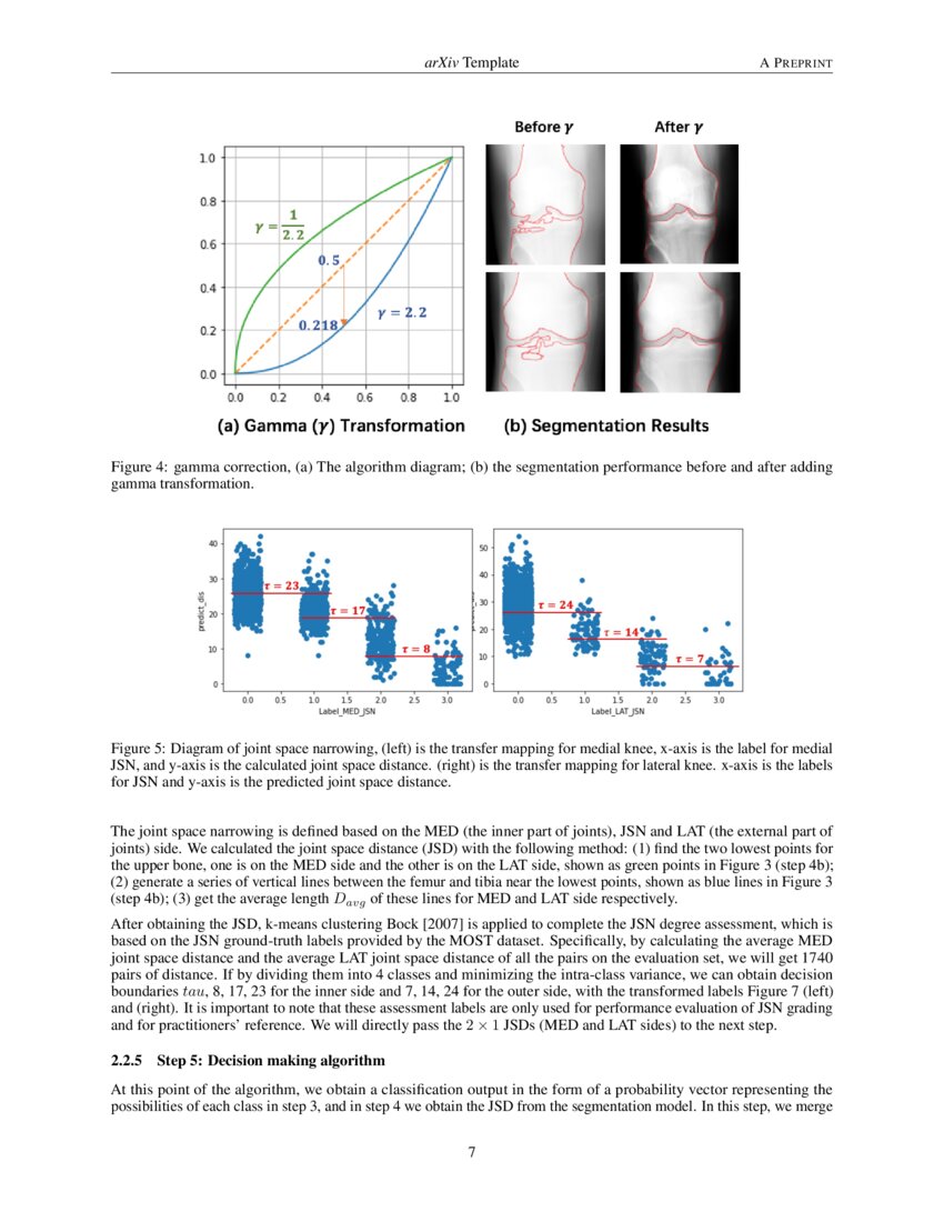 Automated Grading of Radiographic Knee Osteoarthritis Severity Combined ...