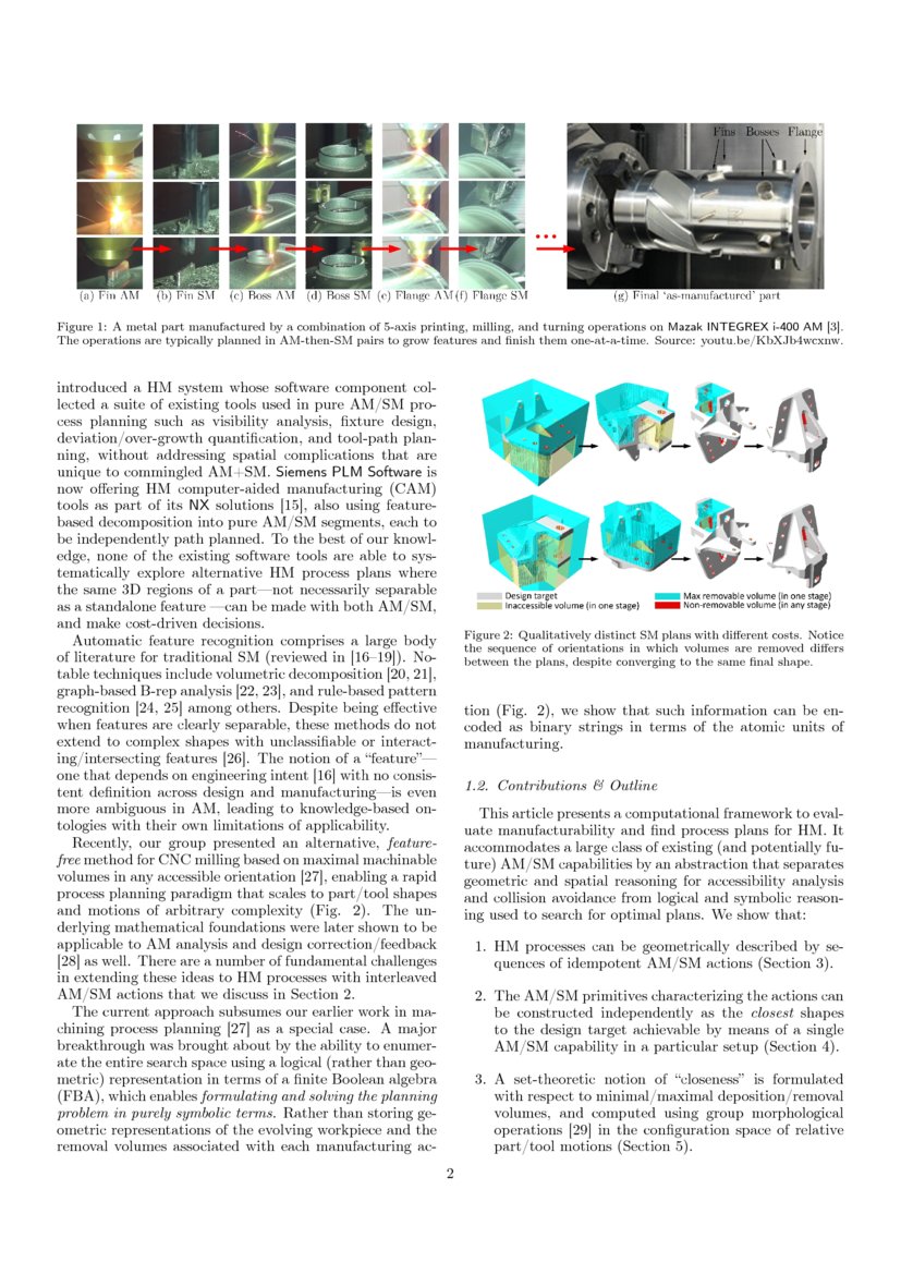 Automated Process Planning for Hybrid Manufacturing | DeepAI